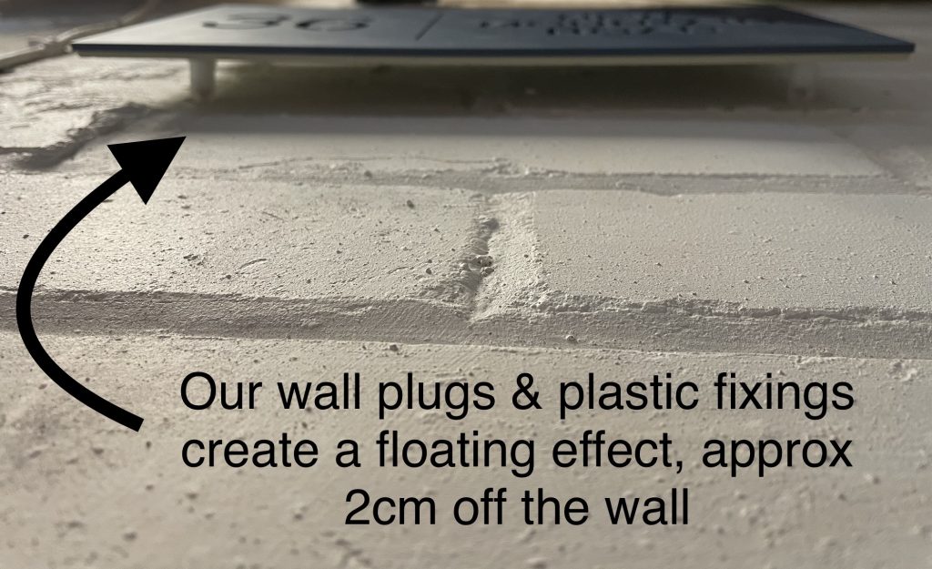 Matte Acrylic Floating Sign Style 3 – Bespoke Personalised Signage ...